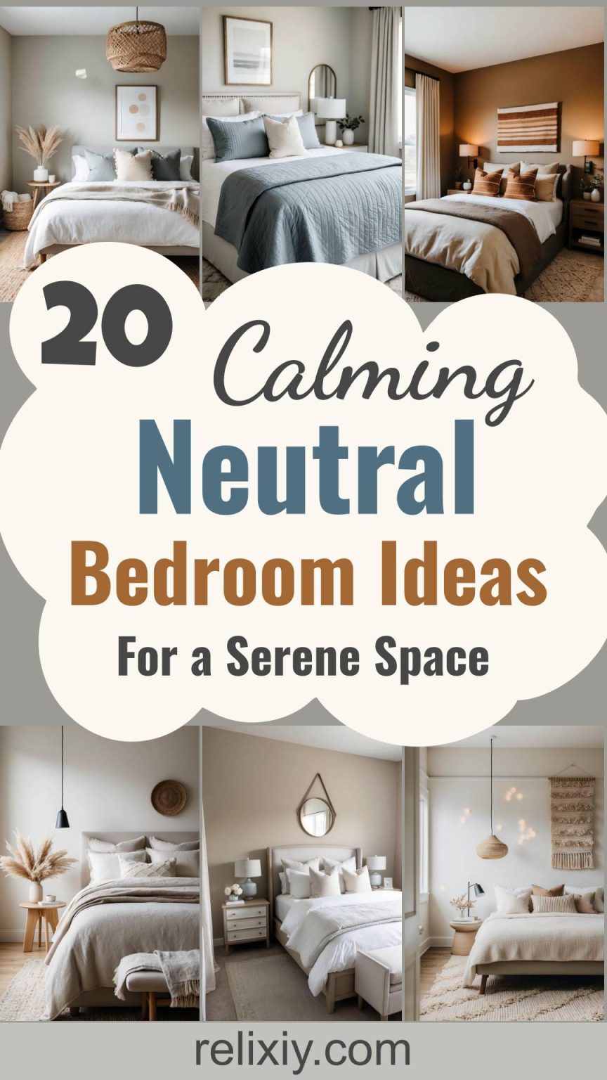 20 Neutral Bedroom Ideas for a Calm, Serene Space | Relixiy