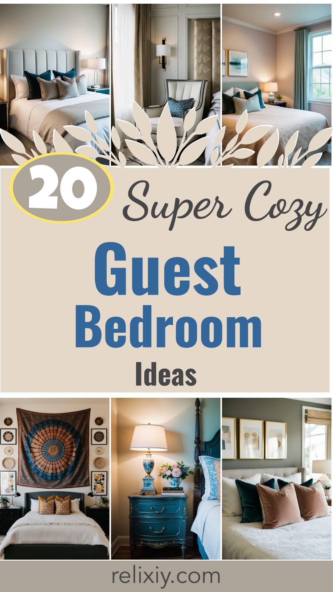 20 Super Cozy Guest Bedroom Ideas You Must Try | Relixiy