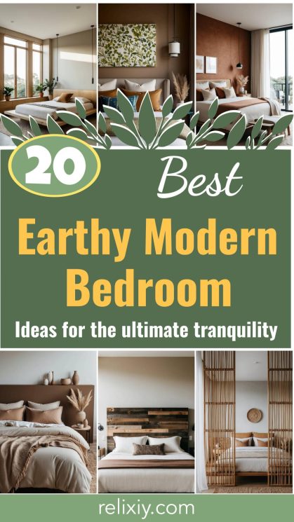 20 Earthy Modern Bedroom Ideas for Ultimate Tranquility | Relixiy Blog