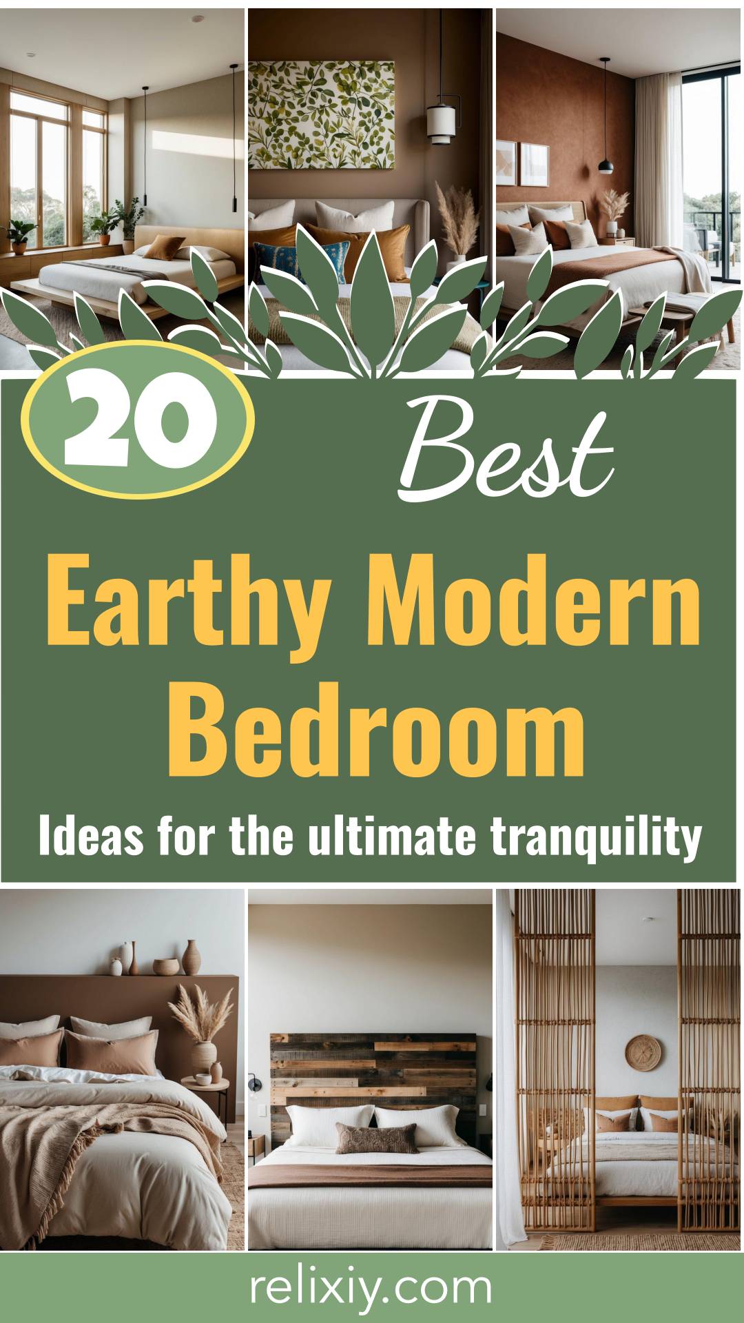 20 Earthy Modern Bedroom Ideas for Ultimate Tranquility | Relixiy