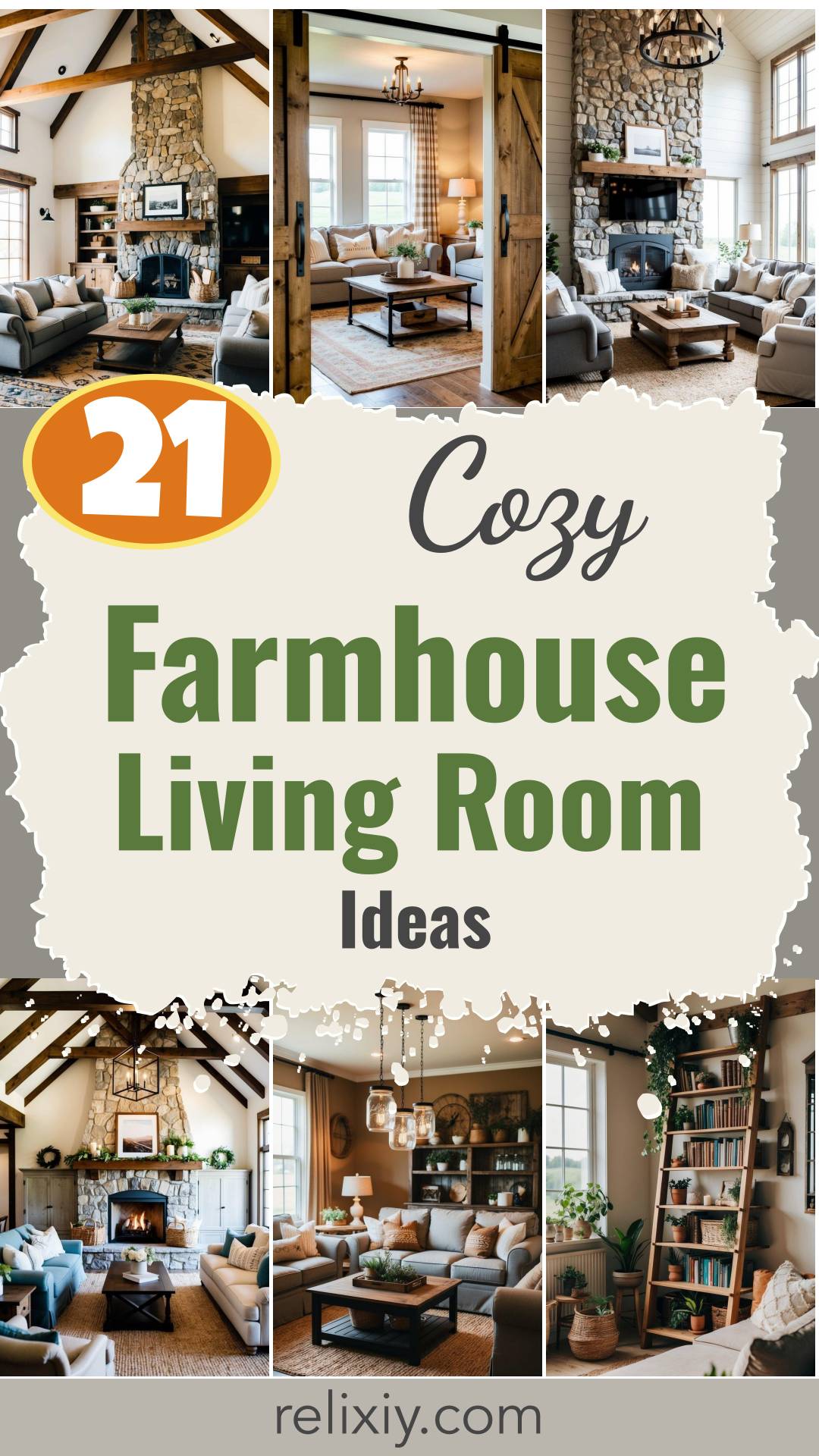 21 Cozy Farmhouse Living Room Ideas to Inspire You | Relixiy