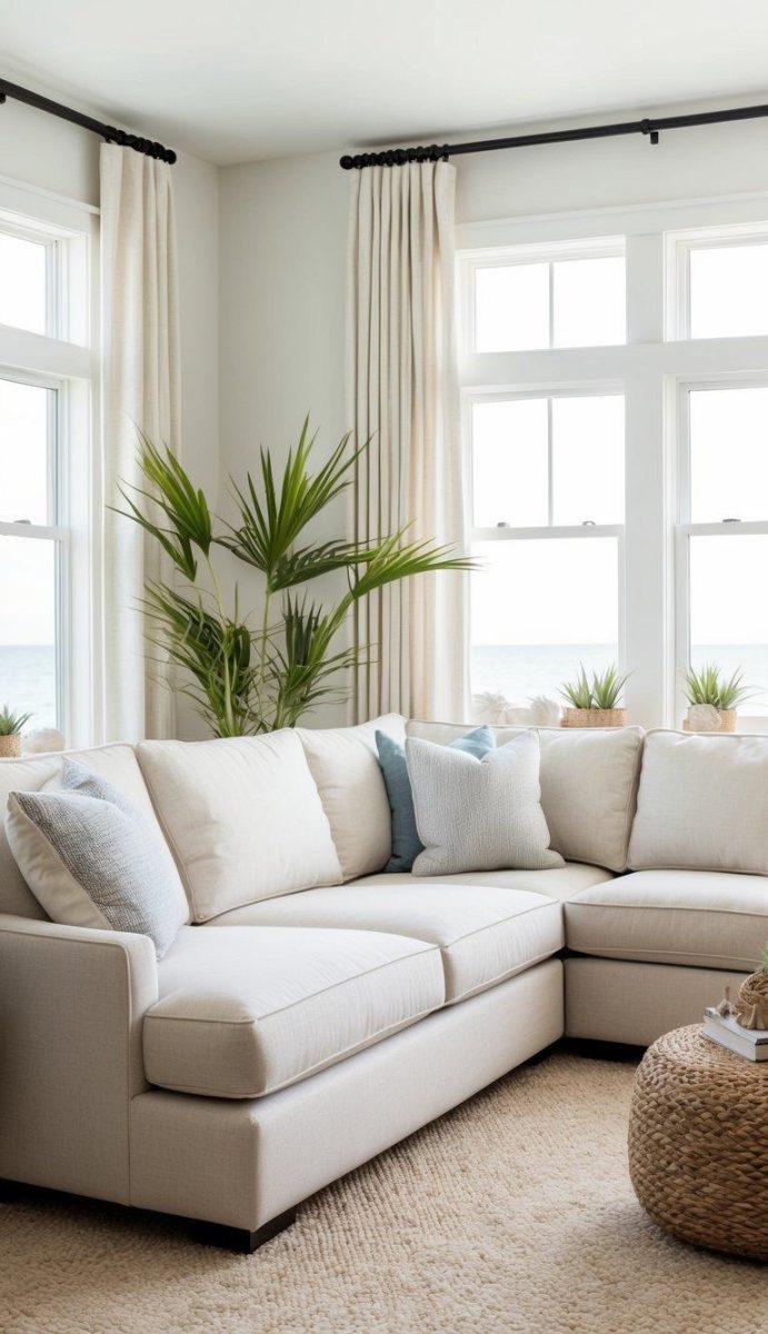 21 Neutral Coastal Living Room Ideas Thaw Wow! | Relixiy Blog