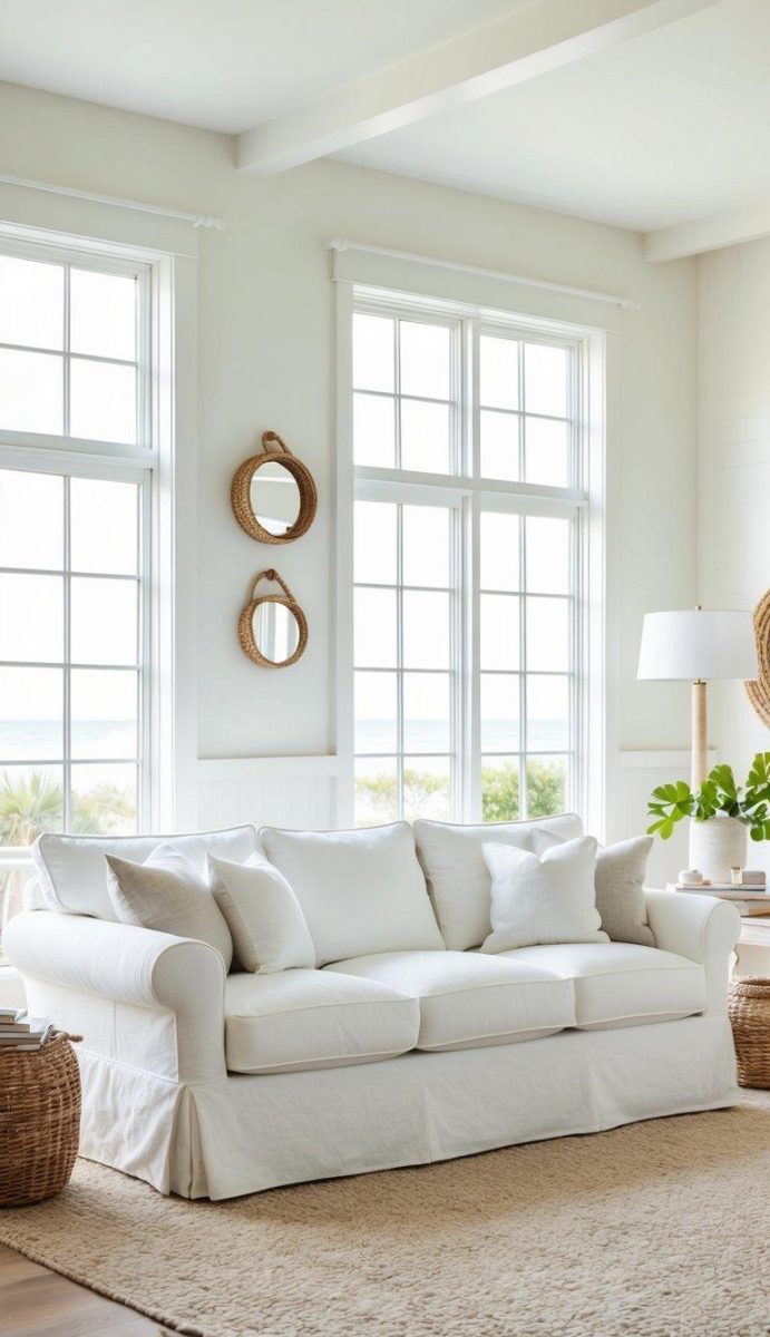 21 Neutral Coastal Living Room Ideas Thaw Wow! | Relixiy Blog