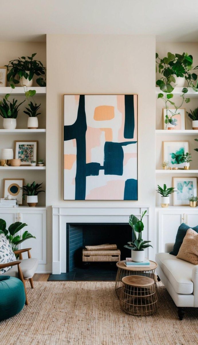 21 Stunning Living Room Wall Decor Ideas to Inspire You | Relixiy